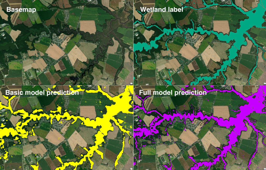 Artificial intelligence deep learning model for mapping wetlands yields ...