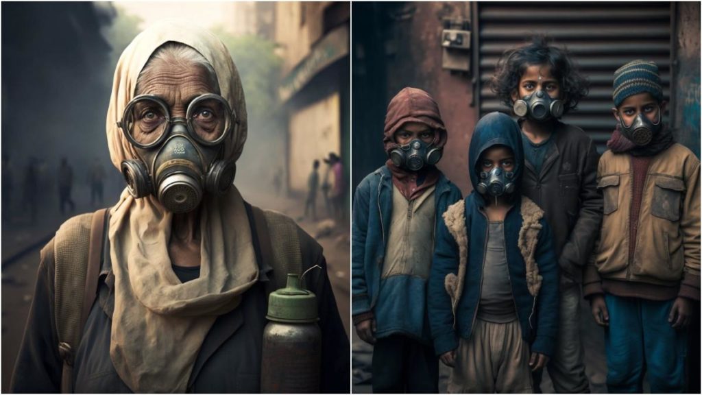 Artist uses Artificial Intelligence to visualise Delhi’s battle with ...