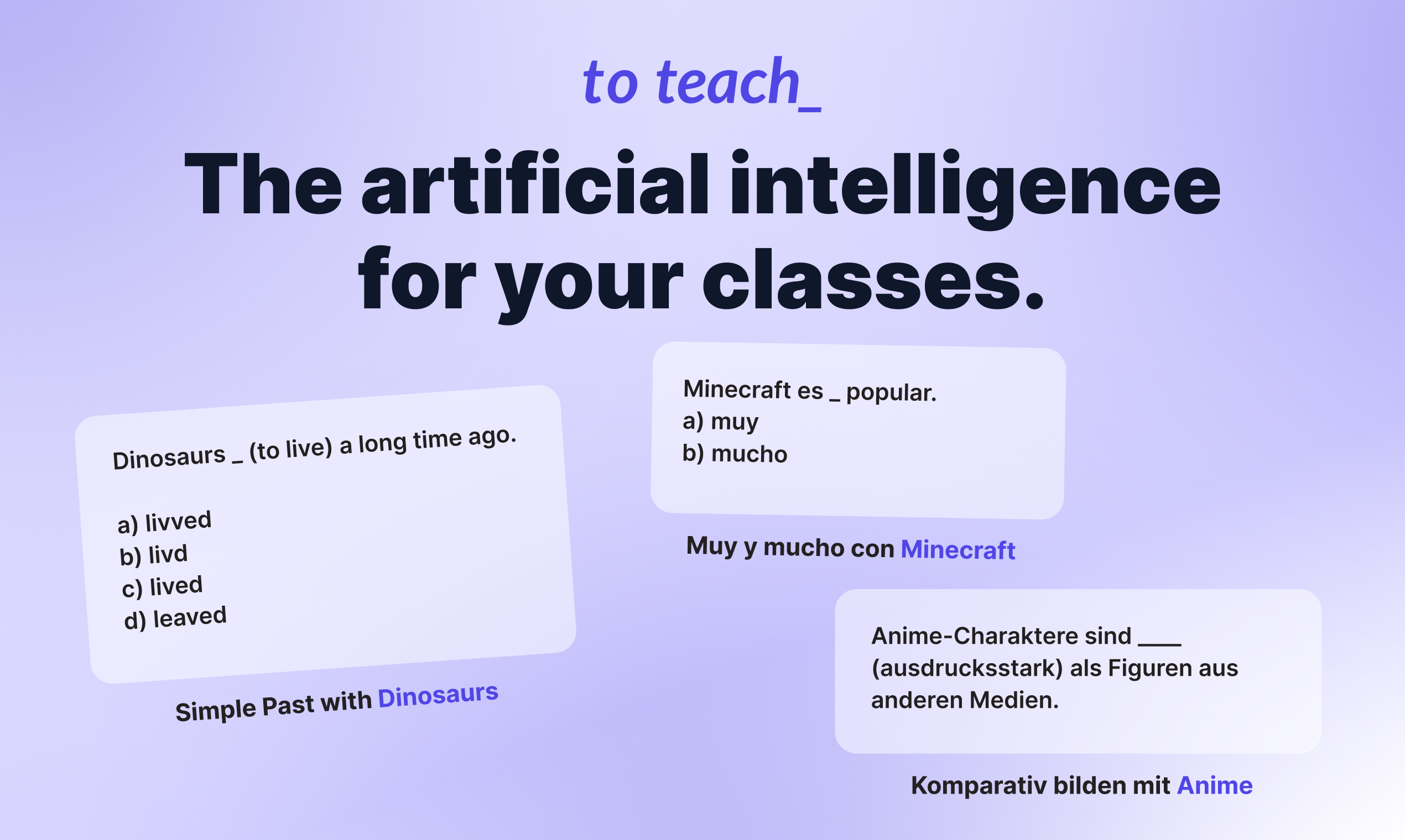 to-teach.ai – The artificial intelligence for your classes | Product ...